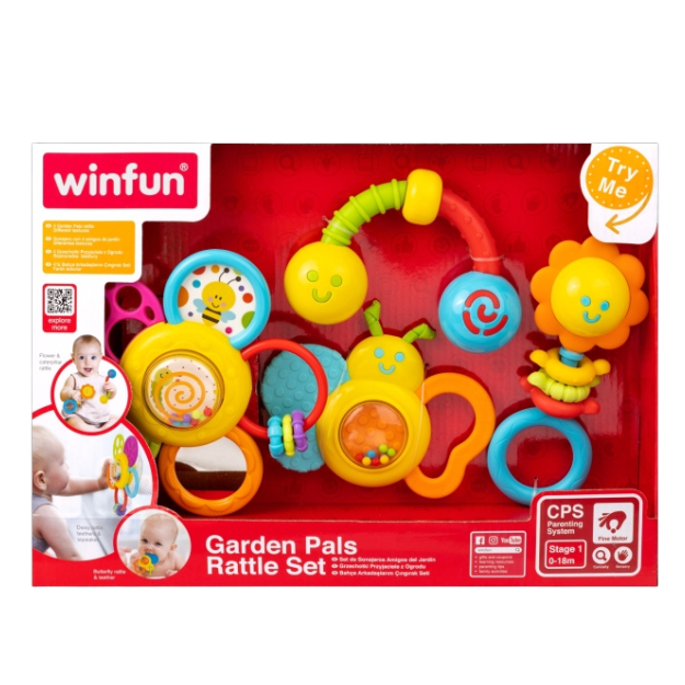 Winfun Garden Pals Rattle Set 4pcs – Toytastic Malta