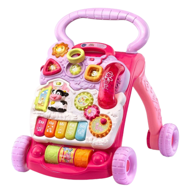 Vtech First Steps Baby Walker Pink – Toytastic Malta